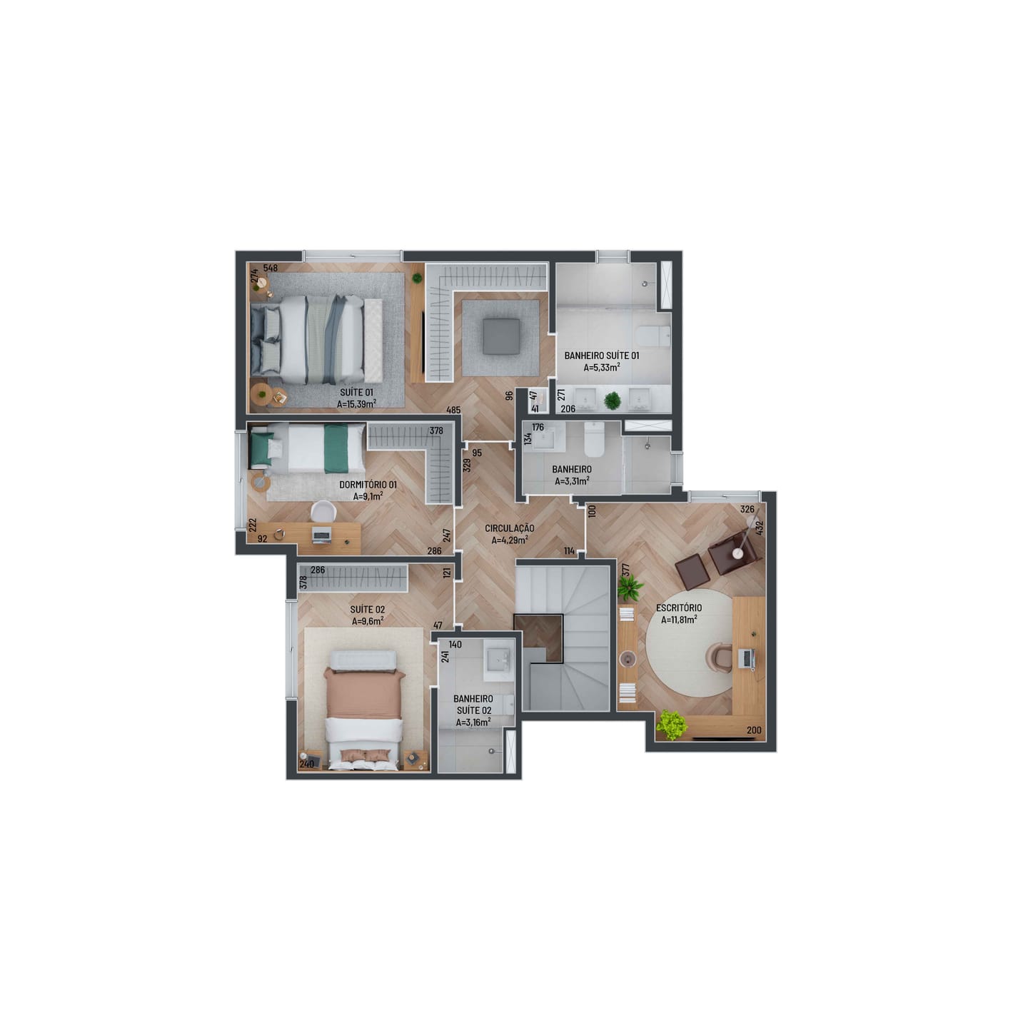 Apartamento à Venda Vizione | 4 Quartos, 2 Vagas - Vila Izabel, Curitiba