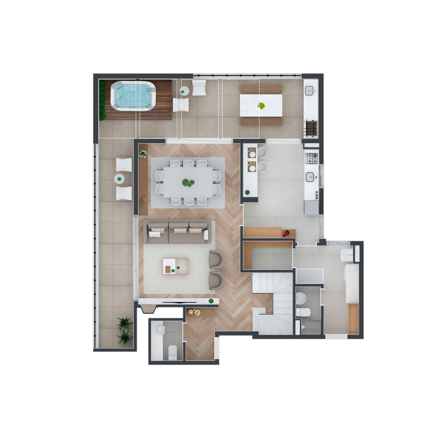 Apartamento à Venda Vizione | 4 Quartos, 2 Vagas - Vila Izabel, Curitiba